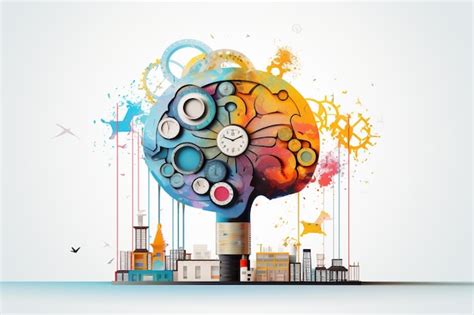 Premium Ai Image Synaptic Symphony An Abstract Representation Of Cognitive Function