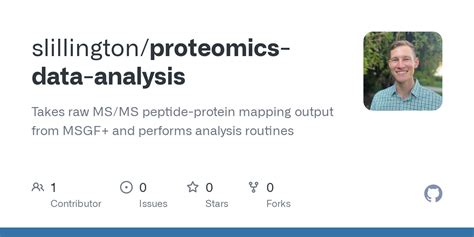 Github Slillington Proteomics Data Analysis Takes Raw Ms Ms Peptide