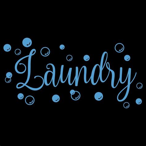 Laundry With Bubbles Vinyl Sticker Room Sign Soap Die Cut Decal Etsy