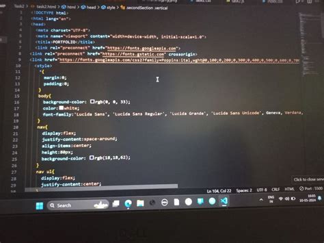 mansha pandey on linkedin making portfolio project using html css js