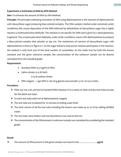 Practical Manual On Molecular Biology And Genetic Engineering