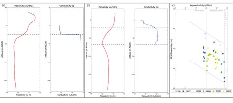 Vertical Electric Conductivity Blue Line And The Closest Aem Sounding Download Scientific