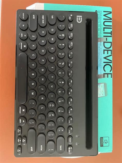 Multi Device Black Bluetooth Keyboard Computers And Tech Parts And Accessories Computer