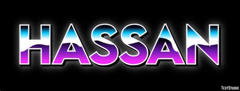 Hassan Text Effect And Logo Design Name