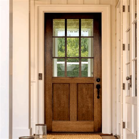 Meridian 9 Lite 42 Single Wood Door Grand Entry Doors
