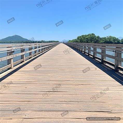 Ai创作图木栈桥路面 蓝天下木栈道 栈桥栈道 蓝天下的栈道 湖畔栈桥步道 栈道栈桥 木桥桥面 大湖栈桥 木地板湖桥 栈桥素材 棕色栈道 栈桥步道 蓝天木桥 栈桥背景素材 长桥桥面nipic