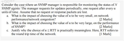 solved consider the case where an snmp manager is