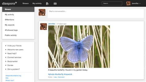 Using The Interface The Diaspora Project