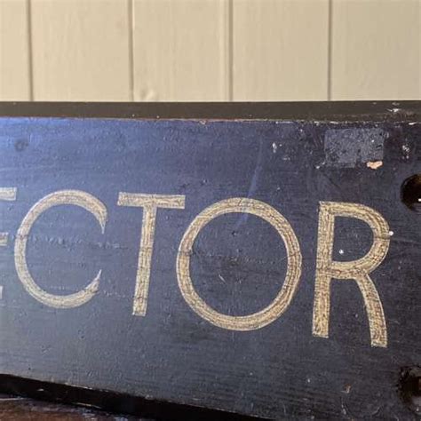 Vintage Chief Inspector Sign