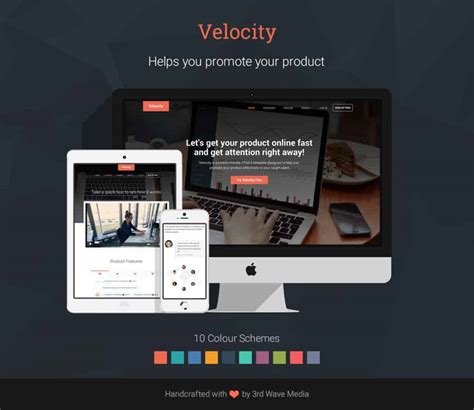 Velocity Bootstrap 5 Theme For Promoting Startup Products