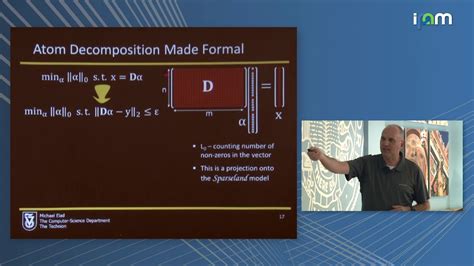 Michael Elad Sparse Modeling In Image Processing And Deep Learning Youtube