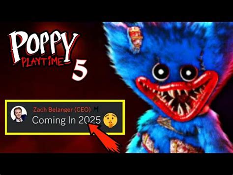 Poppy Playtime Chapter 5 Big Update News By Zach Belanger Ceo Of