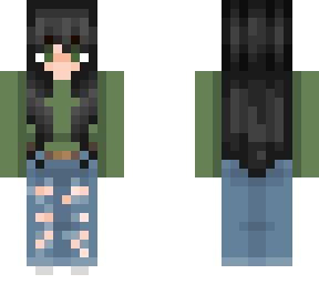 Black Hair Girl Minecraft Skin
