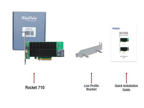 Rocket 710 8 Port 12gb S Pcie 3 0 X8 Sas Sata Hba Controller Highpoint
