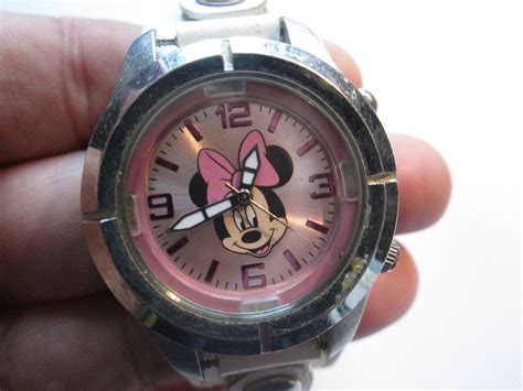 1980s Mini Mouse White Leather Band Watch Etsy