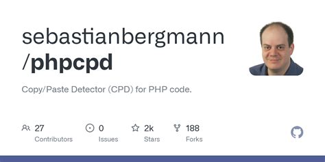 Github Sebastianbergmannphpcpd Copypaste Detector Cpd For Php Code