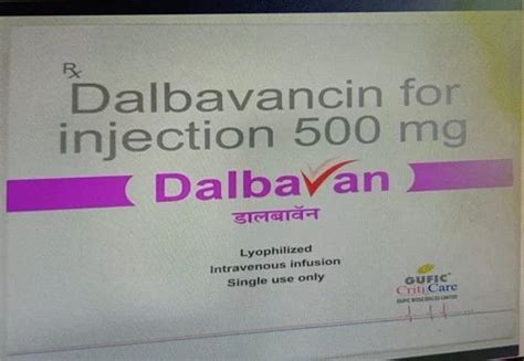 Dalbavancin 500mg Injection At ₹ 28000 Piece Dalbavancin Injection In Surat Id 2853033690988