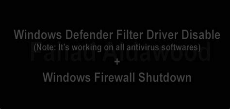 Dr Fahad A On Linkedin Windows Vulnerability Windows Defender Filter Driver Shutdown And…