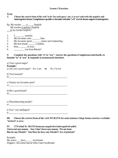 lesson 1 exercises pdf