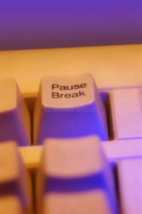 Pause Break Keyboard Key Stock Image Image Of Useful