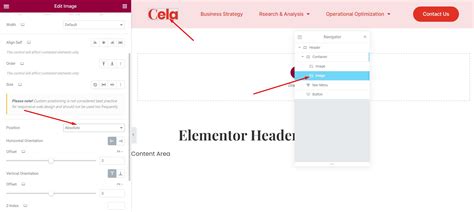 Transparent Elementor Sticky Header Shrink Color Change