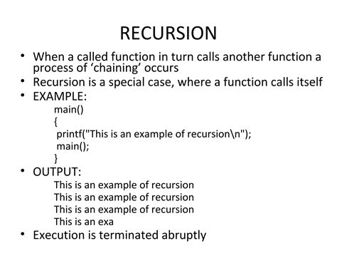 User Defined Functions In C Programmig Ppt