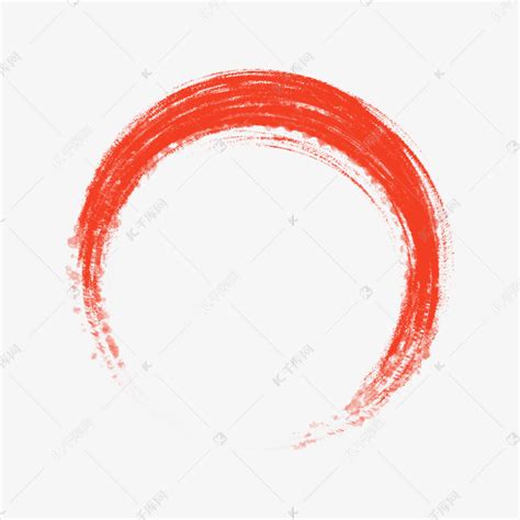 手绘红圈 素材图片免费下载 千库网