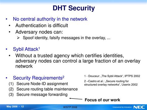 Ppt Availability For Dht Based Overlay Networks With Unidirectional