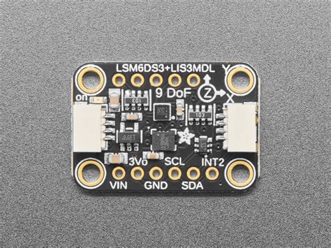 Adafruit Lsm6ds3tr C Lis3mdl Precision 9 Dof Imu [stemma Qt Qwiic] Id 5543 Adafruit