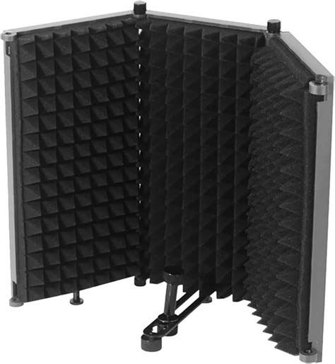 Microphone Isolation Shield With Sound Absorbing Panel