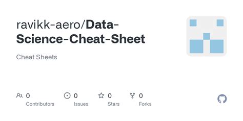 Github Ravikk Aero Data Science Cheat Sheet Cheat Sheets