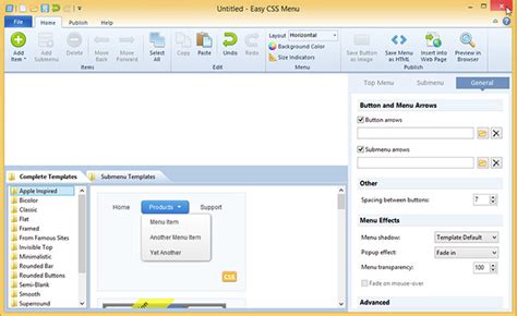 دانلود نرم افزار Blumentals Easy Css Menu V5 5 0 39 ساخت منو حرفه ای سی اس اس دانلود فارسی