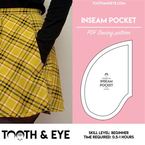 Inseam Pocket Free Sewing Pattern Tooth And Eye