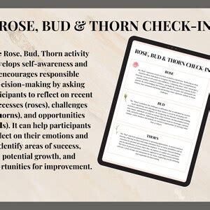 Rose Thorn And Bud Therapy Worksheets Communication Styles Social