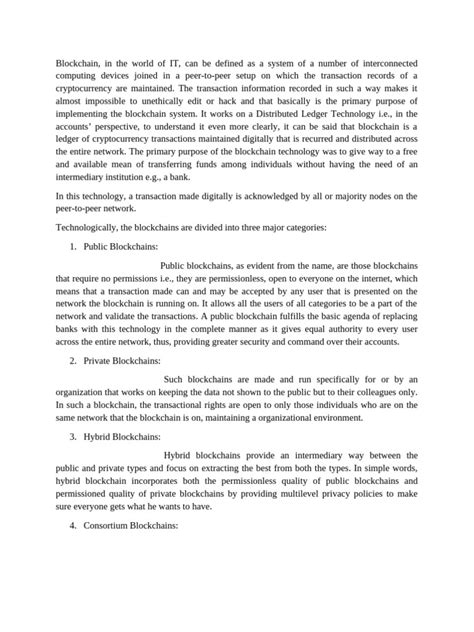 blockchain can be defined as a system of interconnected computing