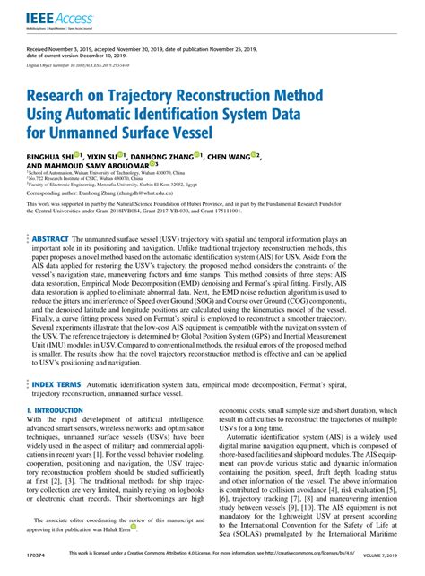 Pdf Research On Trajectory Reconstruction Method Using Automatic