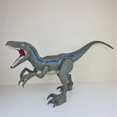 Jurassic World Dinosaur Super Colossal Velociraptor Blue Figure Large Huge Giant £3700