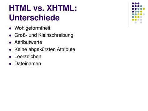 Ppt Vortrag Html Xhtml Dhtml Powerpoint Presentation Free Download