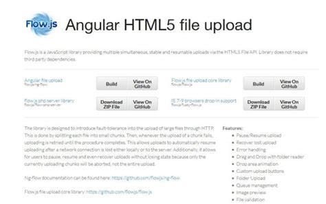 25 Best Javascript File Upload Library And Plugins Css Author