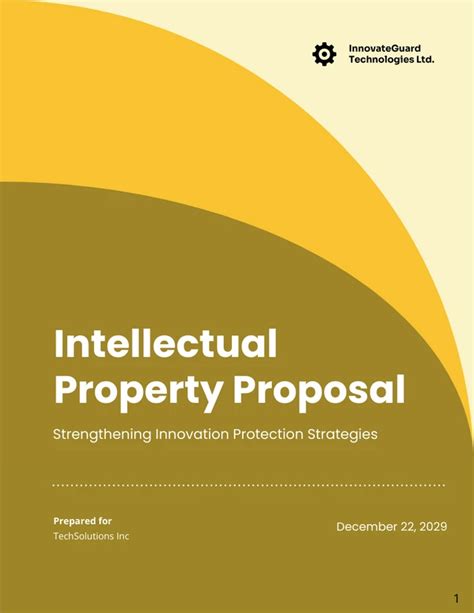 Intellectual Property Legal Proposal Template Venngage