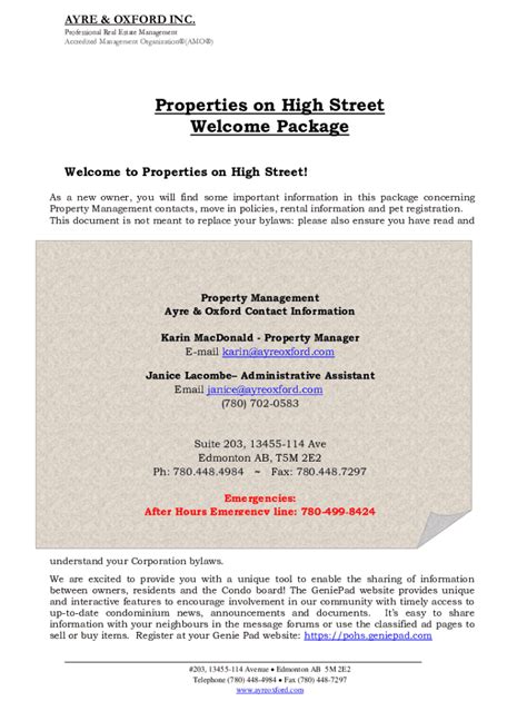 Fillable Online Properties On High Street Cloud Object Storage