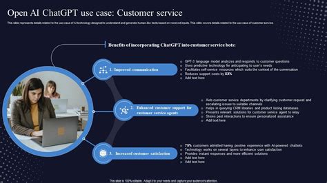 Open Ai Chatgpt Use Case Customer Service Generative Pre Trained