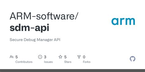Github Arm Softwaresdm Api Secure Debug Manager Api