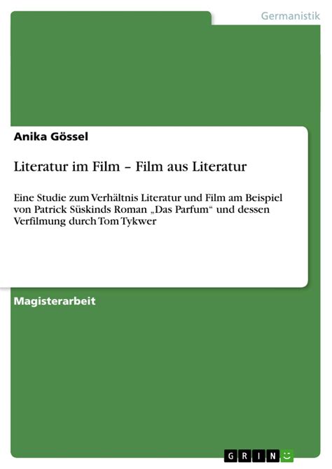 Literatur Im Film ¿ Film Aus Literatur Von Anika Gössel Buch 978 3 656 19171 1