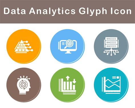 Data Analytics Vector Icon Set 21507575 Vector Art At Vecteezy