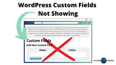Wordpress Custom Fields Not Showing 2 Solutions Niche Twins