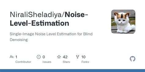 github niralisheladiya noise level estimation single image noise