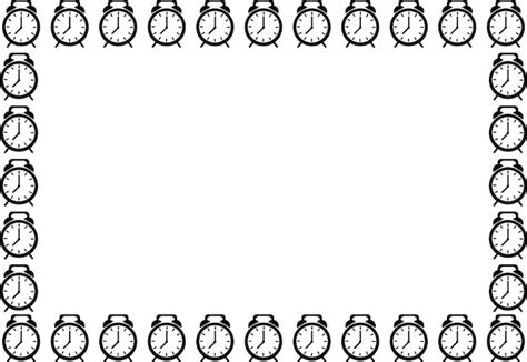 Premium Vector Clock Frame With Minimalist Illustration Of A Clock