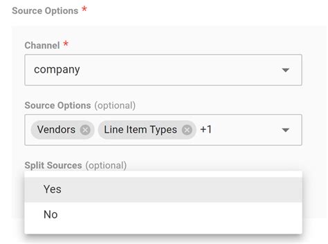 procore split sources