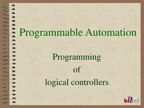 Ppt Programmable Automation Powerpoint Presentation Free Download